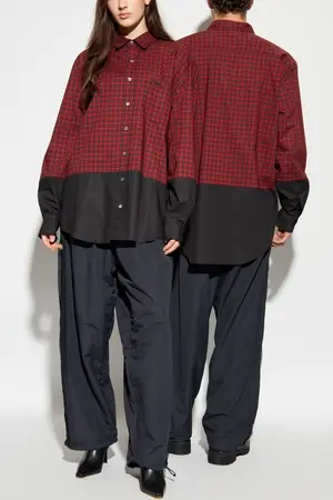 Vetements Two-tone Plaid Pattern Shirt