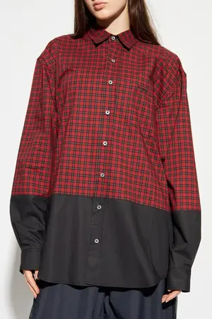 Vetements Two-tone Plaid Pattern Shirt