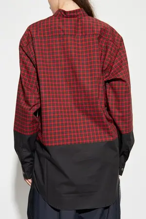 Vetements Two-tone Plaid Pattern Shirt