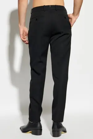 Alexander McQueen Wool Pleated Trousers