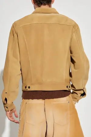 Dsquared2 Suede Leather Trucker Jacket