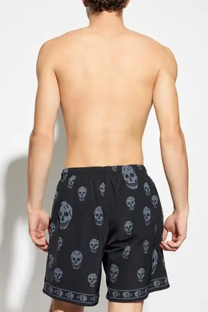 Alexander McQueen Skull Motif Swim Shorts