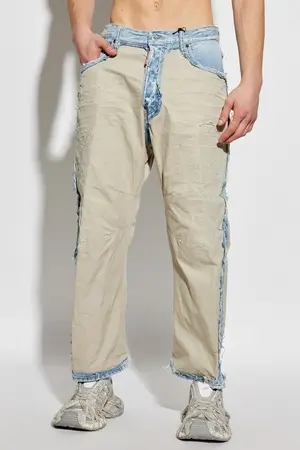 Dsquared2 Patchwork Carrot Fit Jeans