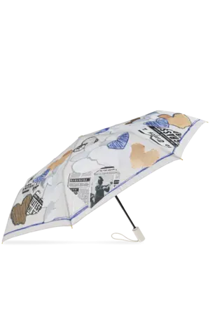 Moschino Folding Umbrella - Grey