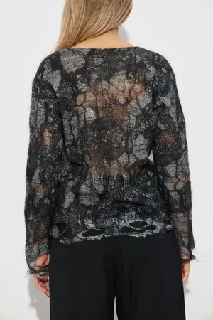 R13 Vintage-effect Sweater - Grey