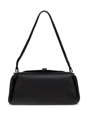 Yuzefi Oyster Shoulder Bag - Black