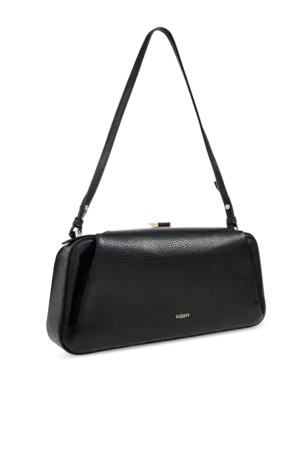 Yuzefi Oyster Shoulder Bag - Black