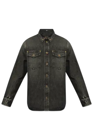 Men's Gray Denim Shirts