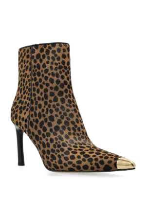 Michael Kors Kasia Leopard Print Heeled Ankle Boots
