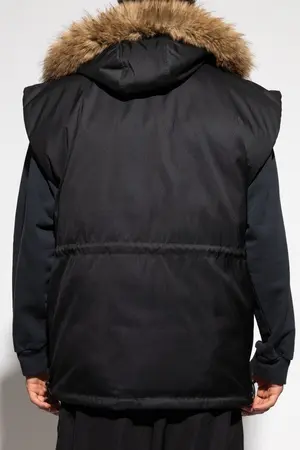 Balenciaga Reversible Vest With Faux Fur Trim