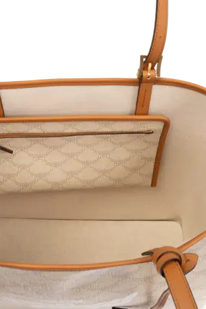 Mcm Himmel Medium Shopper Bag - Beige