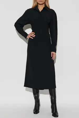 Victoria Beckham Collared Midi Dress