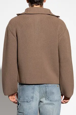 COURREGES Cable-knit Wool Sweater