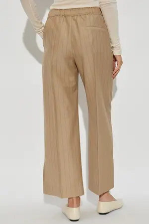 JIL SANDER Wool Wide Leg Trousers