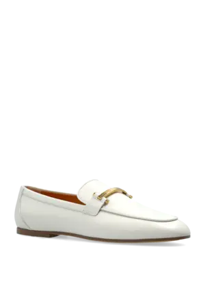 TOD’S Smooth Leather Loafers With Metal Ornament