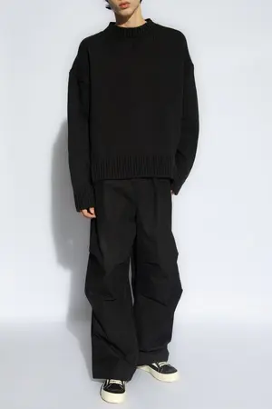 JIL SANDER Cotton Flared Trousers