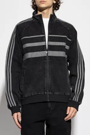 Adidas Originals By Alexander Wang Denim Jacket With Stand-up Collar