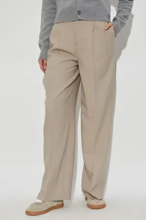 Ami Wool Trousers With Pleats