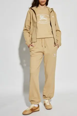 Burberry Embroidered Logo Sweatpants