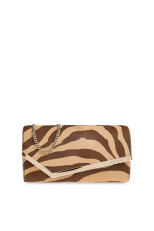 JIMMY CHOO Emmie Clutch - Brown