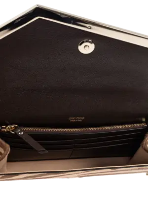 JIMMY CHOO Emmie Clutch - Brown