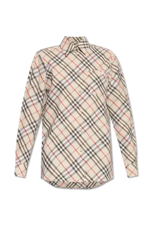 Burberry Checked Cotton Shirt