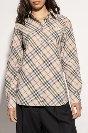 Burberry Checked Cotton Shirt