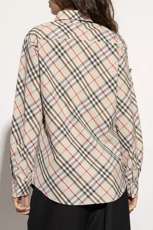 Burberry Checked Cotton Shirt