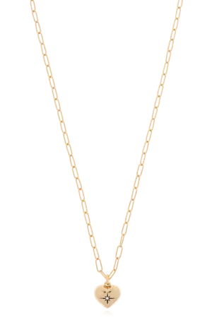 COACH Heart Pendant Necklace - Gold