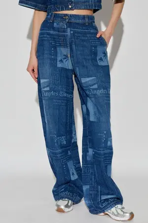 Palm Angels Patterned Jeans