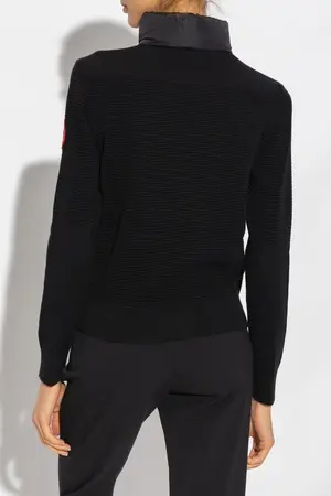 Canada Goose Cardigan With Quilted Frontal Panel