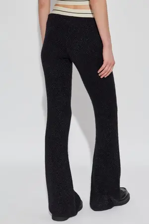 Palm Angels Ribbed Knit Trousers