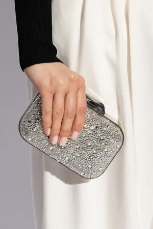 JIMMY CHOO Cloud' Clutch - Silver