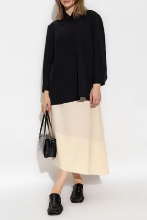 JIL SANDER Wool A-line Skirt