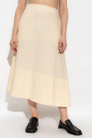 JIL SANDER Wool A-line Skirt