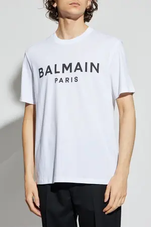 Balmain T-shirt With Printed Logo