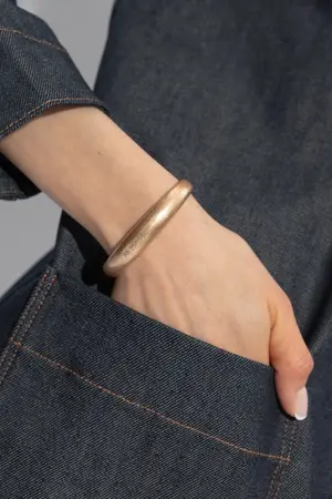 ALLSAINTS Brass Bracelet With Zirconia - Gold