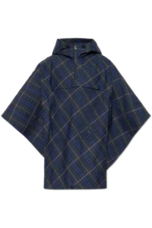 Burberry Checkered Poncho