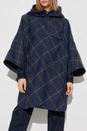 Burberry Checkered Poncho