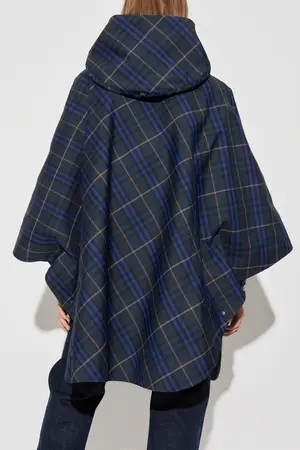 Burberry Checkered Poncho