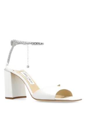 JIMMY CHOO Saeda Platform Sandals In Satin