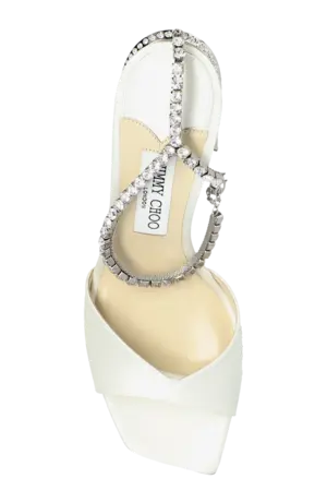 JIMMY CHOO Saeda Platform Sandals In Satin