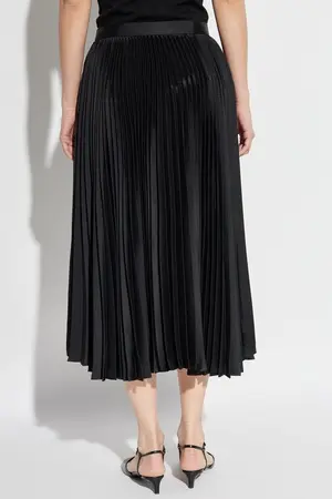 JIL SANDER Pleated Midi Skirt - Black