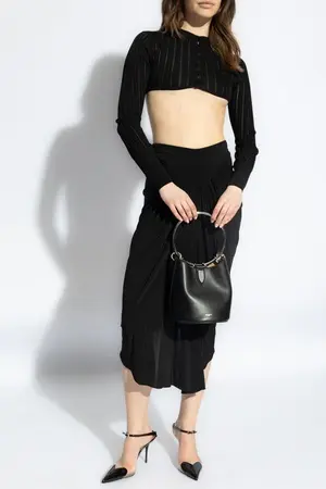 Alaïa Draped Skirt - Black