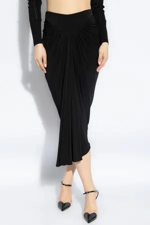 Alaïa Draped Skirt - Black