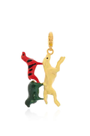 Marni Letter Pendant With Animal Figures - Multicolour