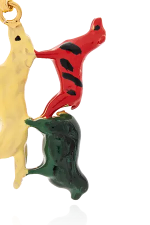 Marni Letter Pendant With Animal Figures - Multicolour