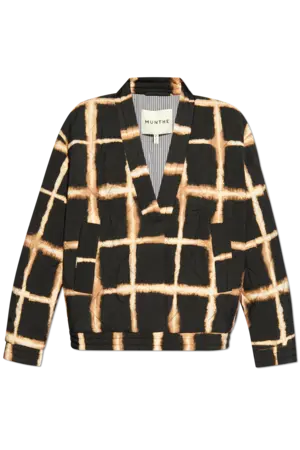 Munthe Geometric Patterned Jacket With Pockets
