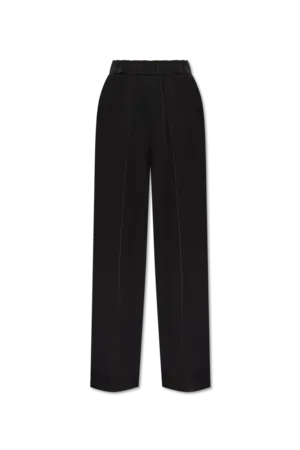 JIL SANDER Pleated Trousers - Black