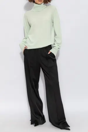 JIL SANDER Pleated Trousers - Black